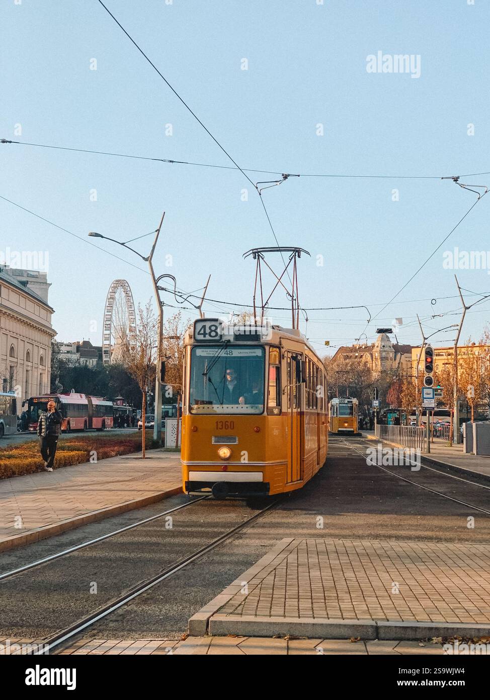 Iconic photograph of a tram in Budapest, capturing the city's charming ...
