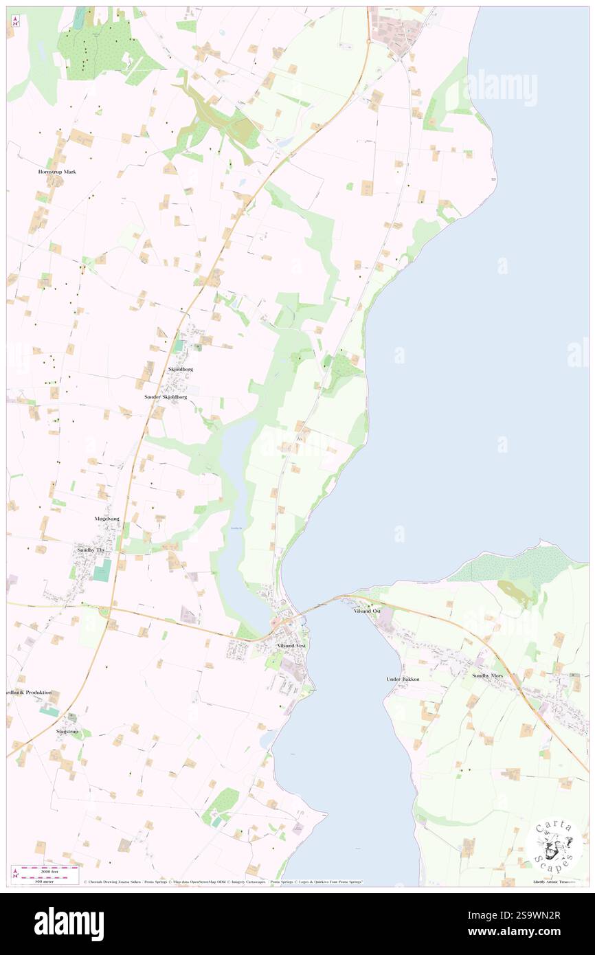 Map of thisted Cut Out Stock Images & Pictures - Alamy