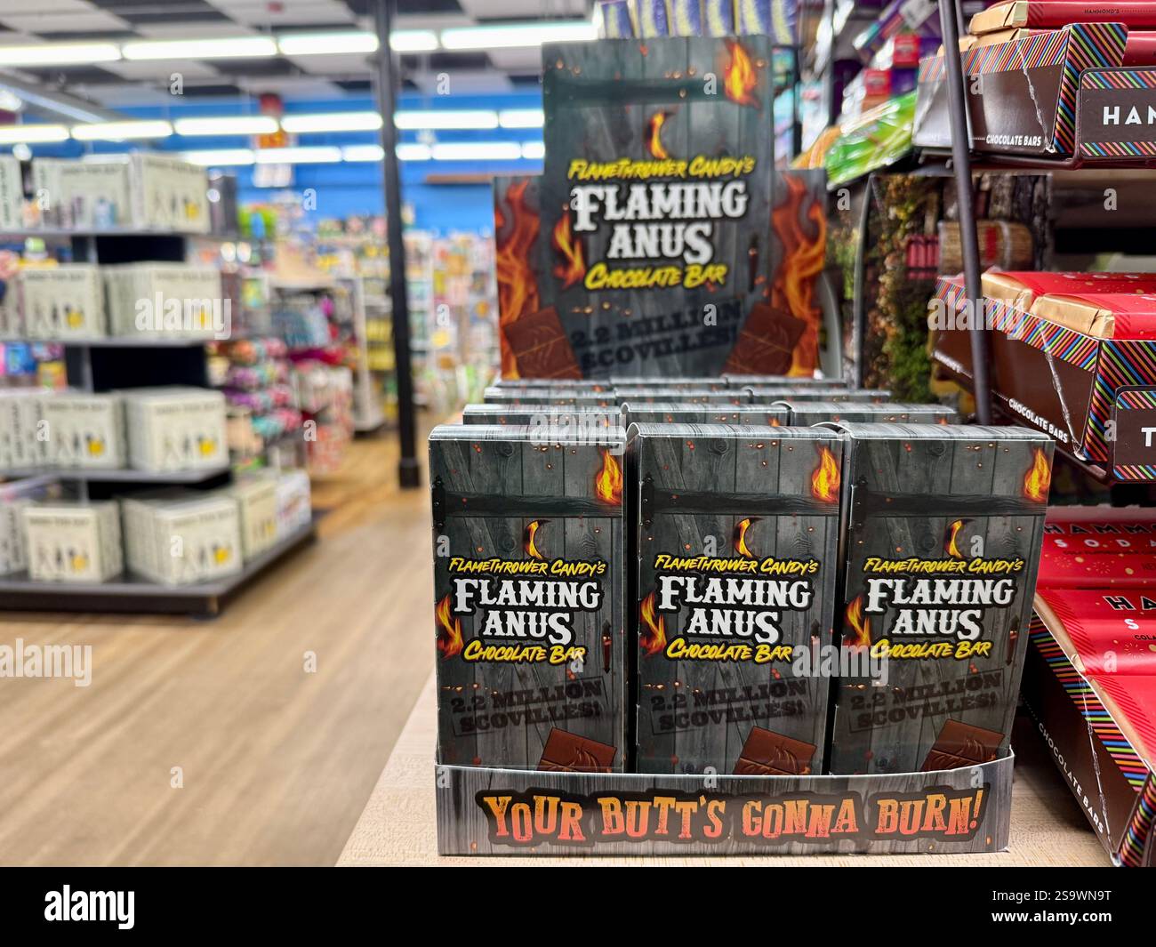 Lawrence, Kansas - January 26, 2025: Flamethrower Candy Flaming Anus ...