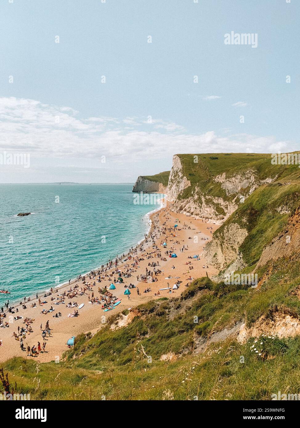 Breathtaking photograph of Durdle Door Beach on the Jurassic Coast in ...