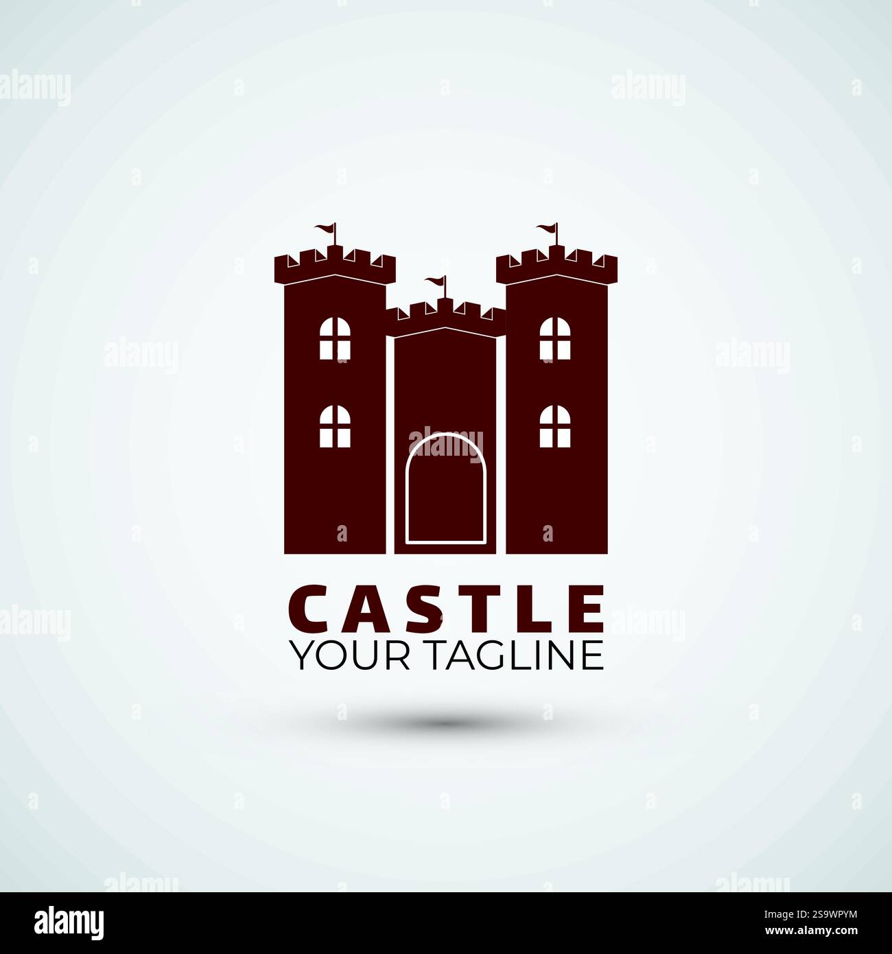 Simple Castle logo icon design template Stock Vector Image & Art - Alamy