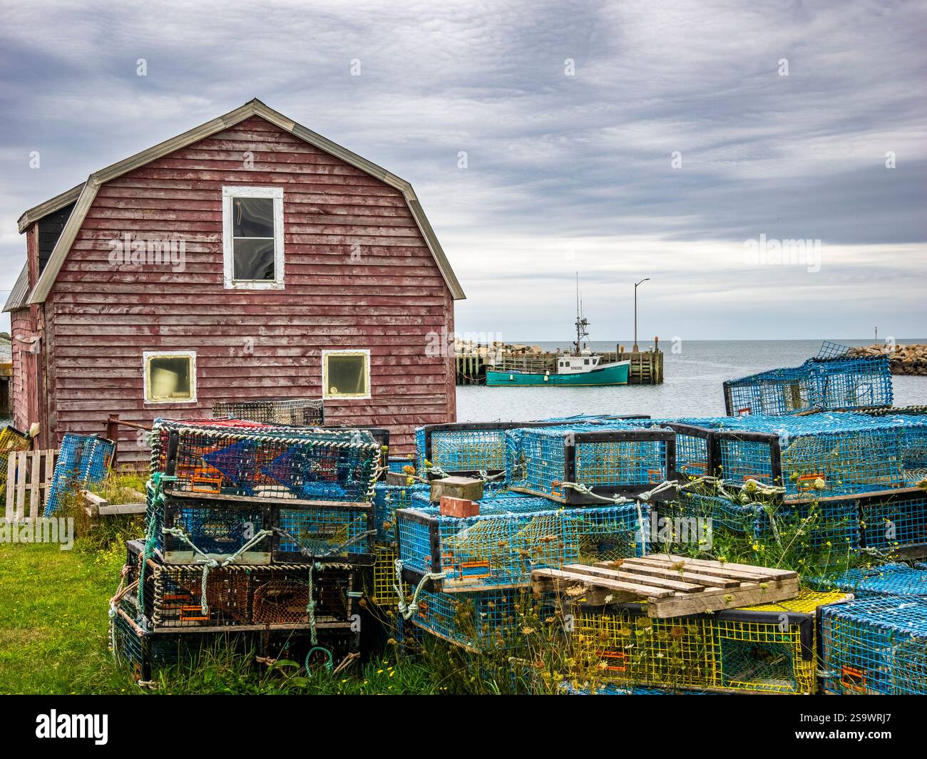 Tiny Harbor in Sanford Nova Scotia Canada Stock Photo - Alamy