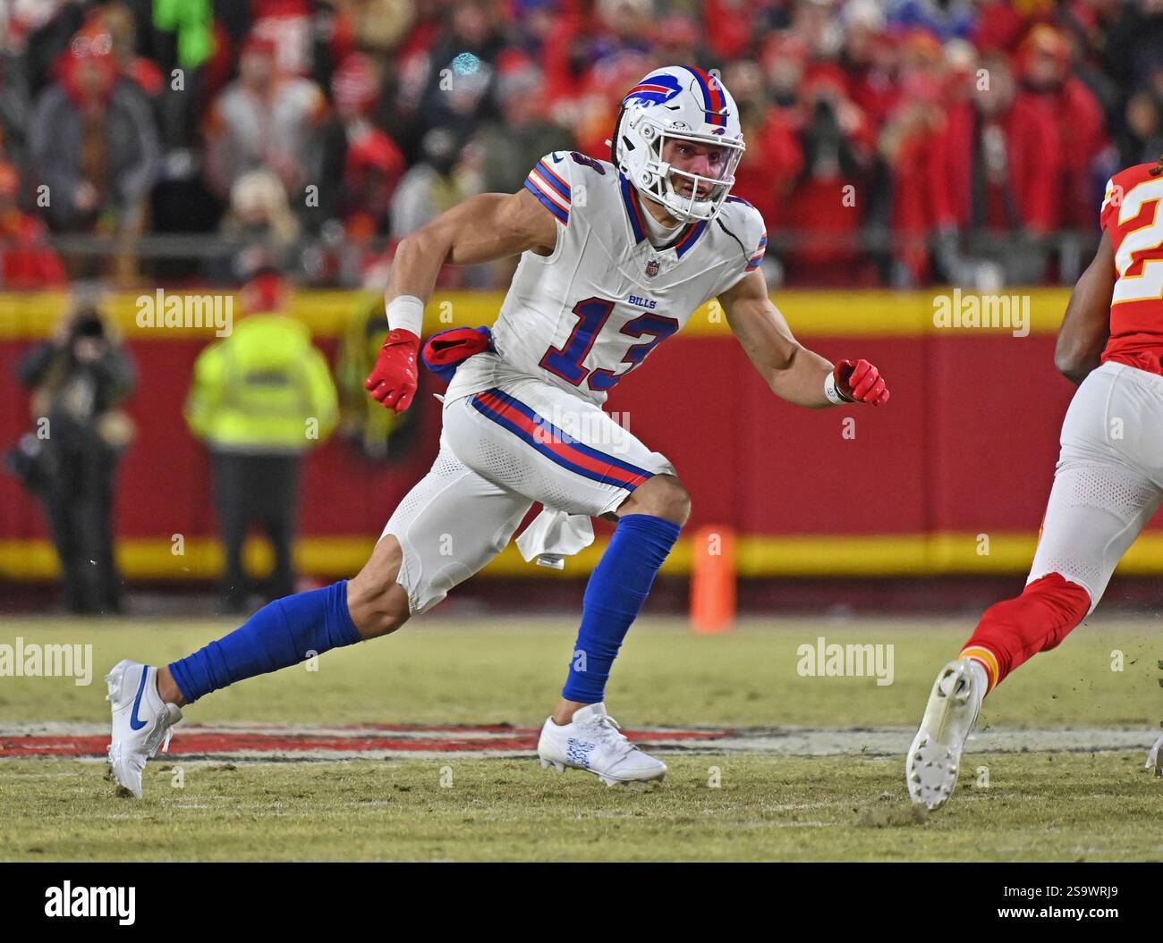 Buffalo Bills wide receiver Mack Hollins (13) runs up field during the ...