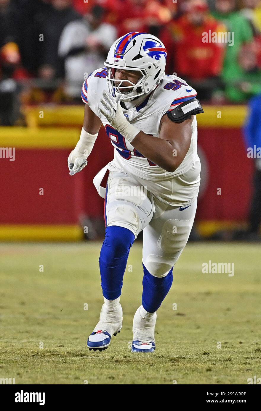Buffalo Bills defensive end Dawuane Smoot (94) rushes on a play during ...