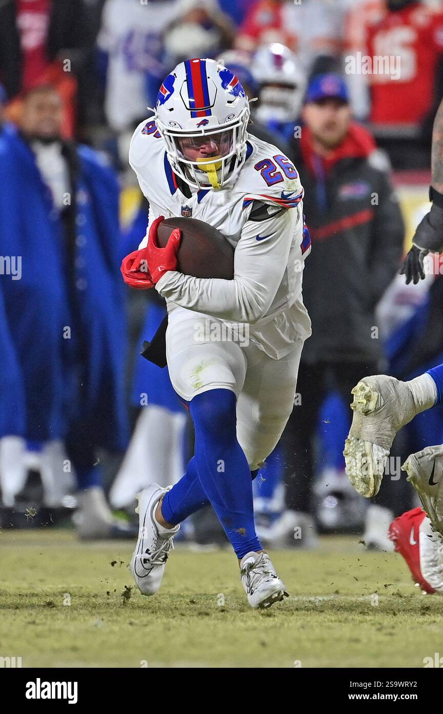 Buffalo Bills running back Ty Johnson (26) runs with the ball during ...