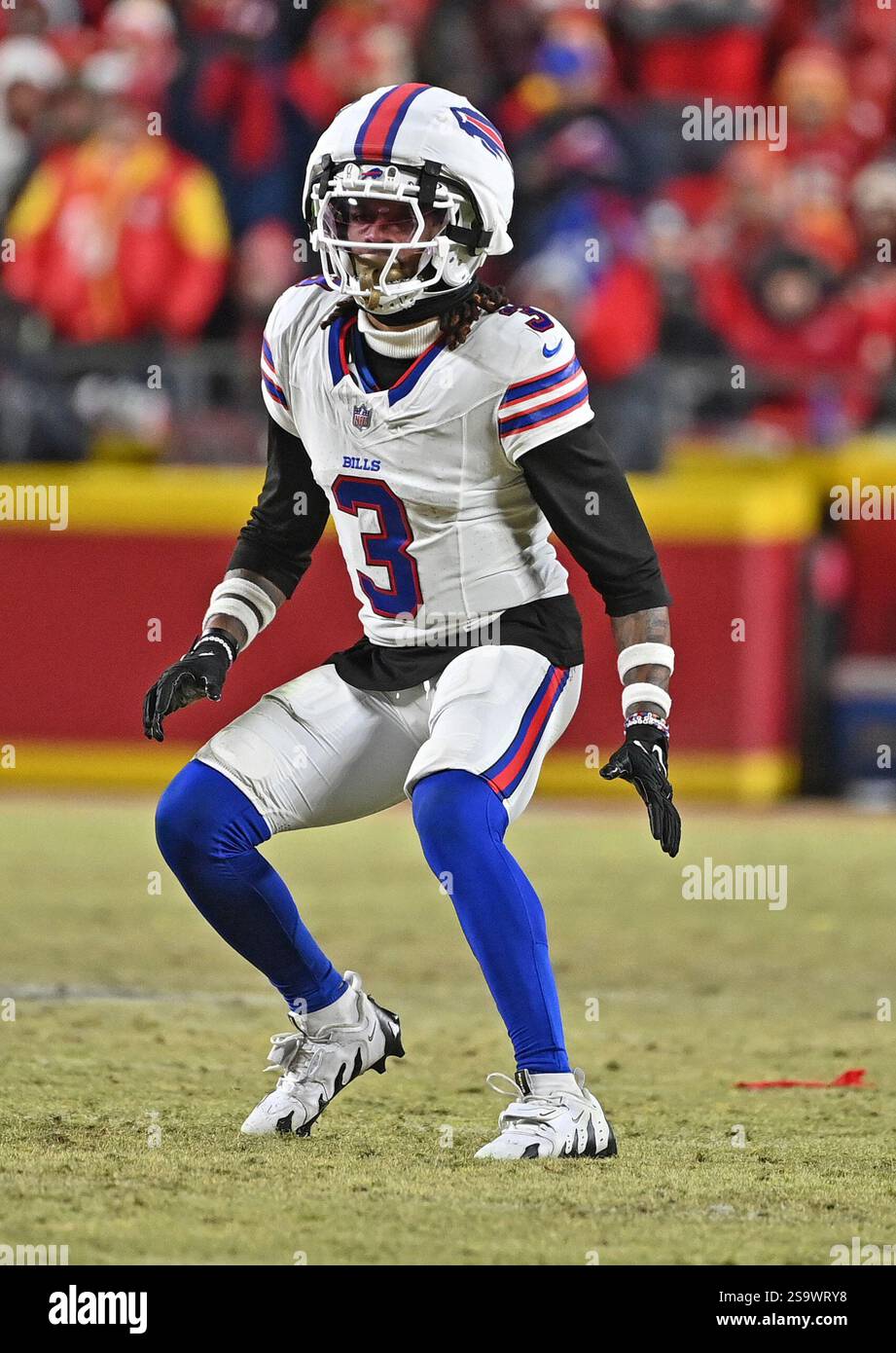 Buffalo Bills safety Damar Hamlin (3) drops back into coverage during ...