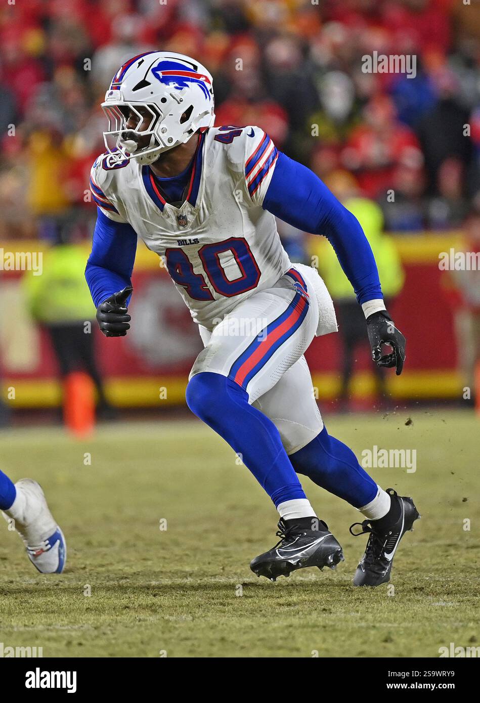 Buffalo Bills linebacker Von Miller (40) rushes on a play during the ...