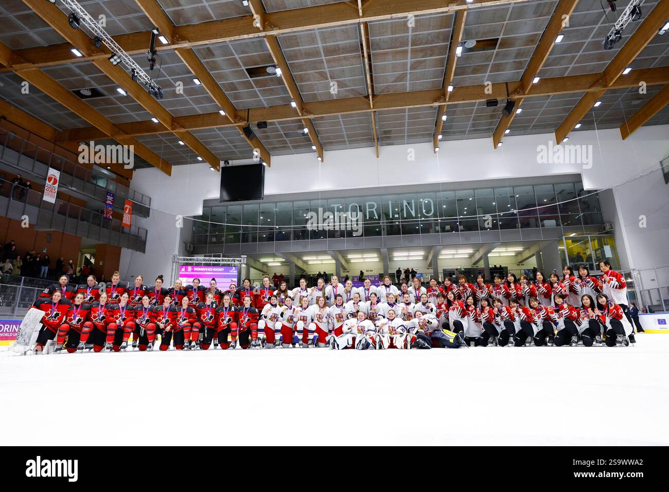 Turin, Italy. 20th Jan, 2025. General view Ice Hockey : during Torino ...