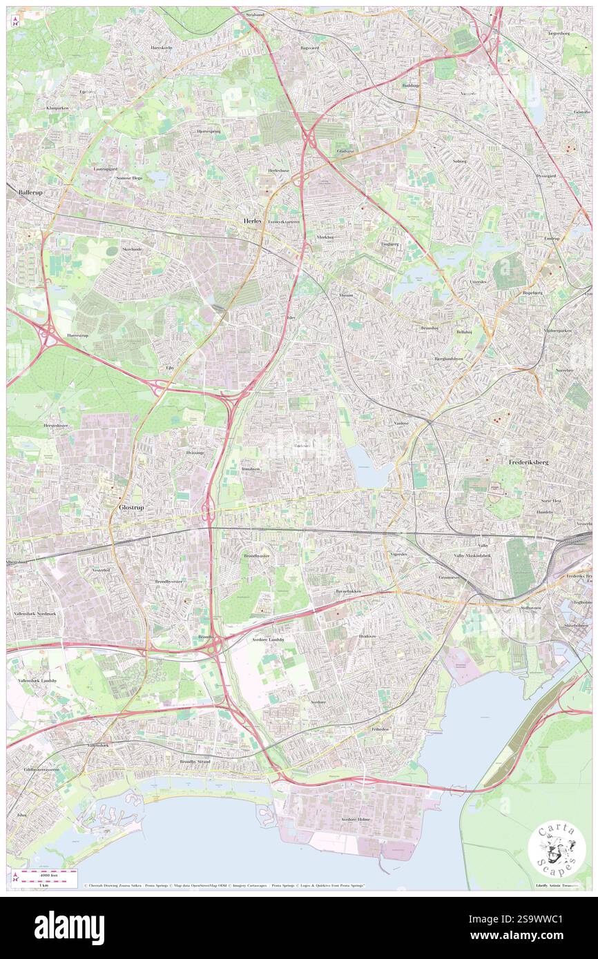 Rodovre map hi-res stock photography and images - Alamy