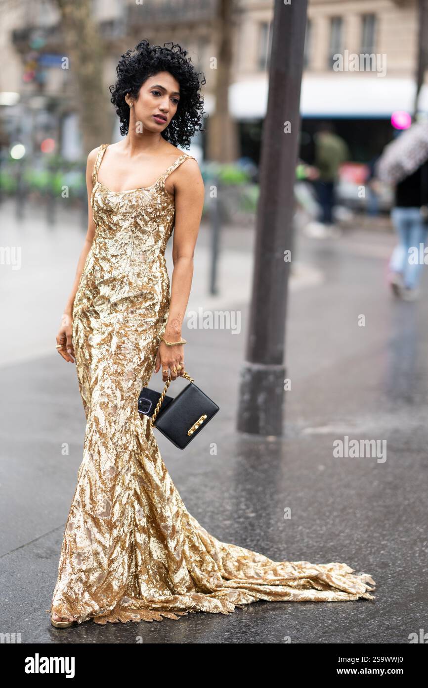 PARIS, FRANCE - JANUARY 27: Trisha Shetty attends the Rahul Mishra ...
