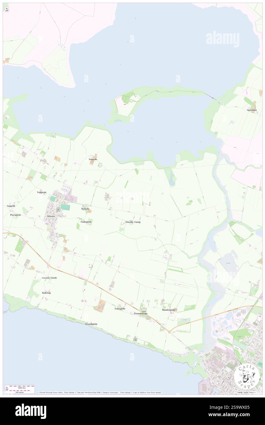 Ringkobing skjern map hi-res stock photography and images - Alamy