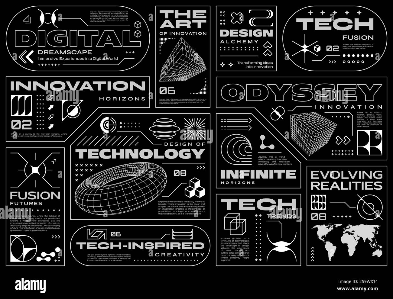 Creative cyberpunk Black and White Stock Photos & Images - Alamy