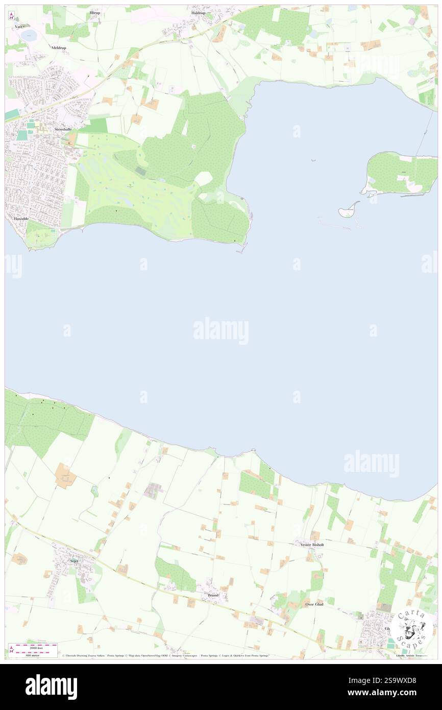 Map of horsens Cut Out Stock Images & Pictures - Alamy