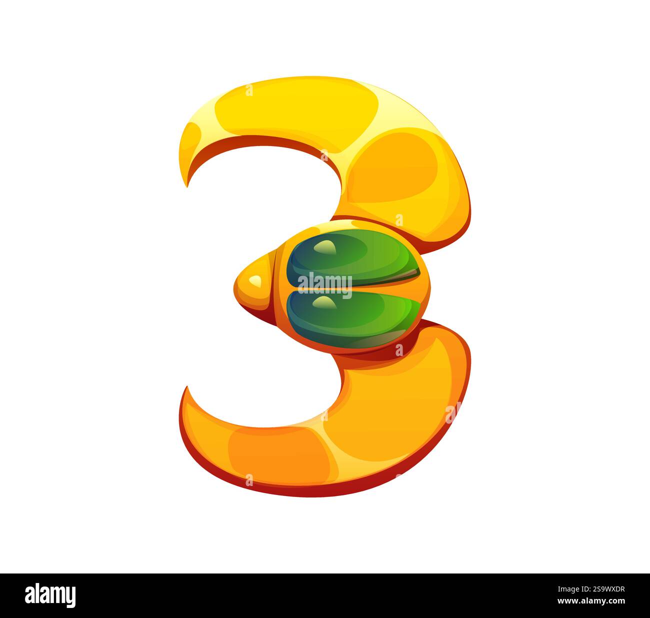 Cartoon Egyptian font scarab beetle 3 three digit. Egypt mythology ...