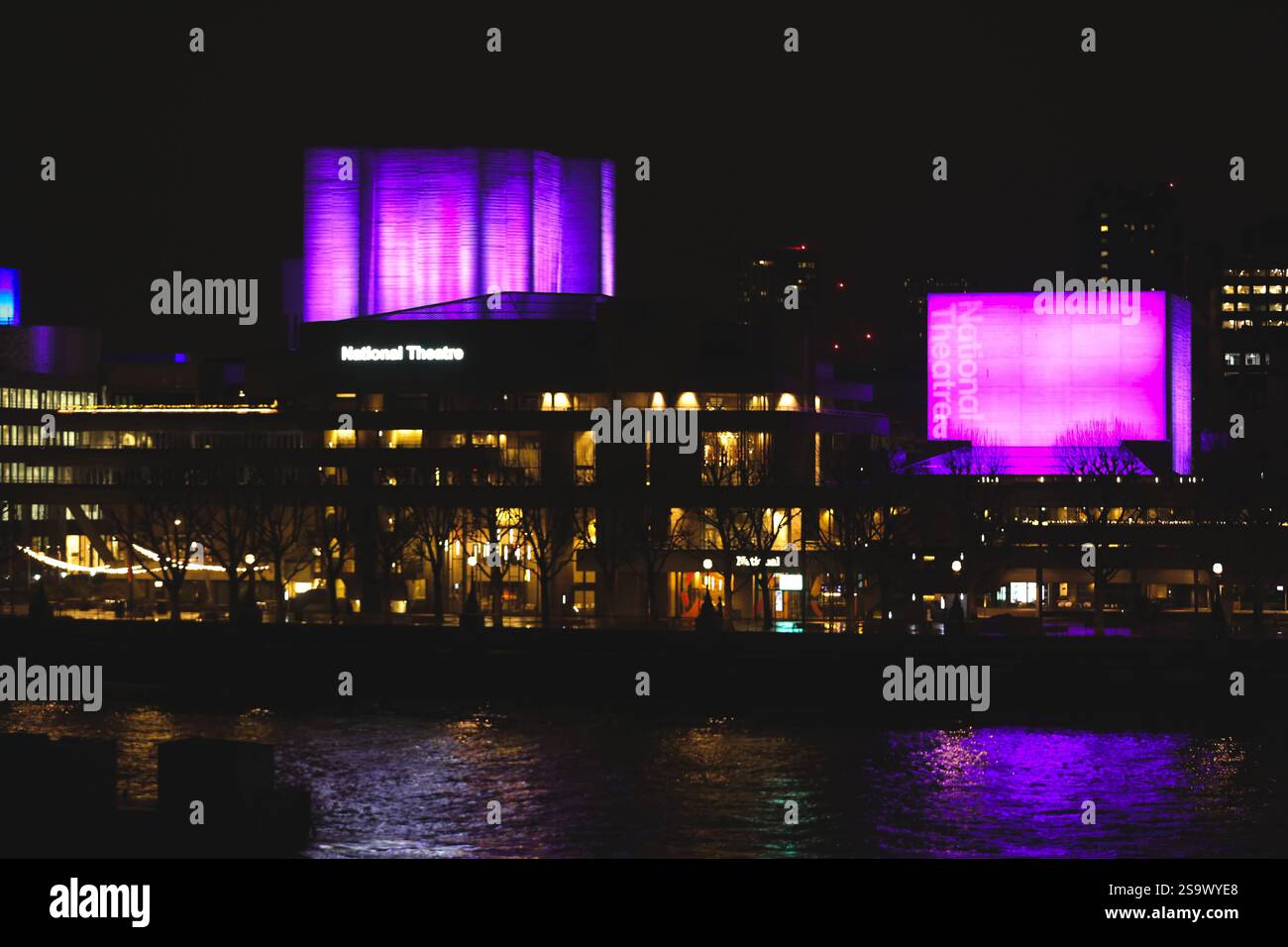 London, UK. 27 January 2025. The National Theatre was illuminated in ...