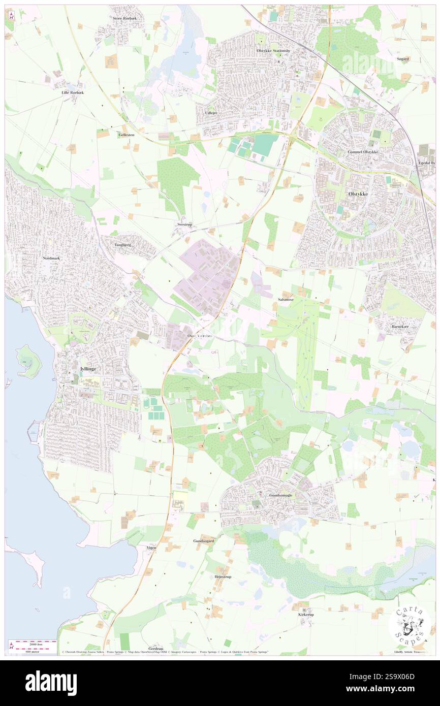 Egedal map hi-res stock photography and images - Alamy