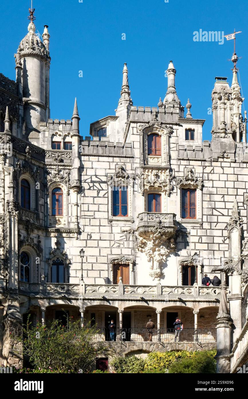 Sintra, Portugal. Quinta da Regaleira, The architecture evokes Roman ...