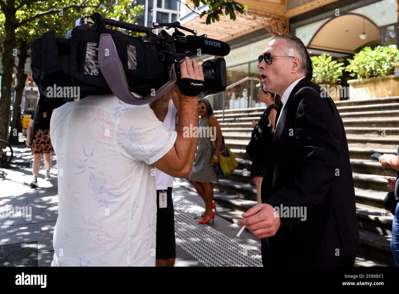 Sydney, Australia. 28th Jan, 2025. David Ancans walks out of the ...