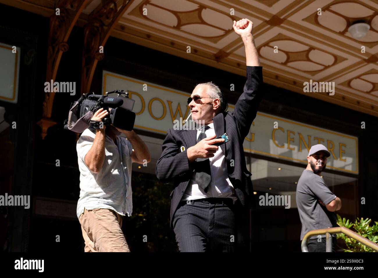 Sydney, Australia. 28th Jan, 2025. David Ancans walks out of the ...