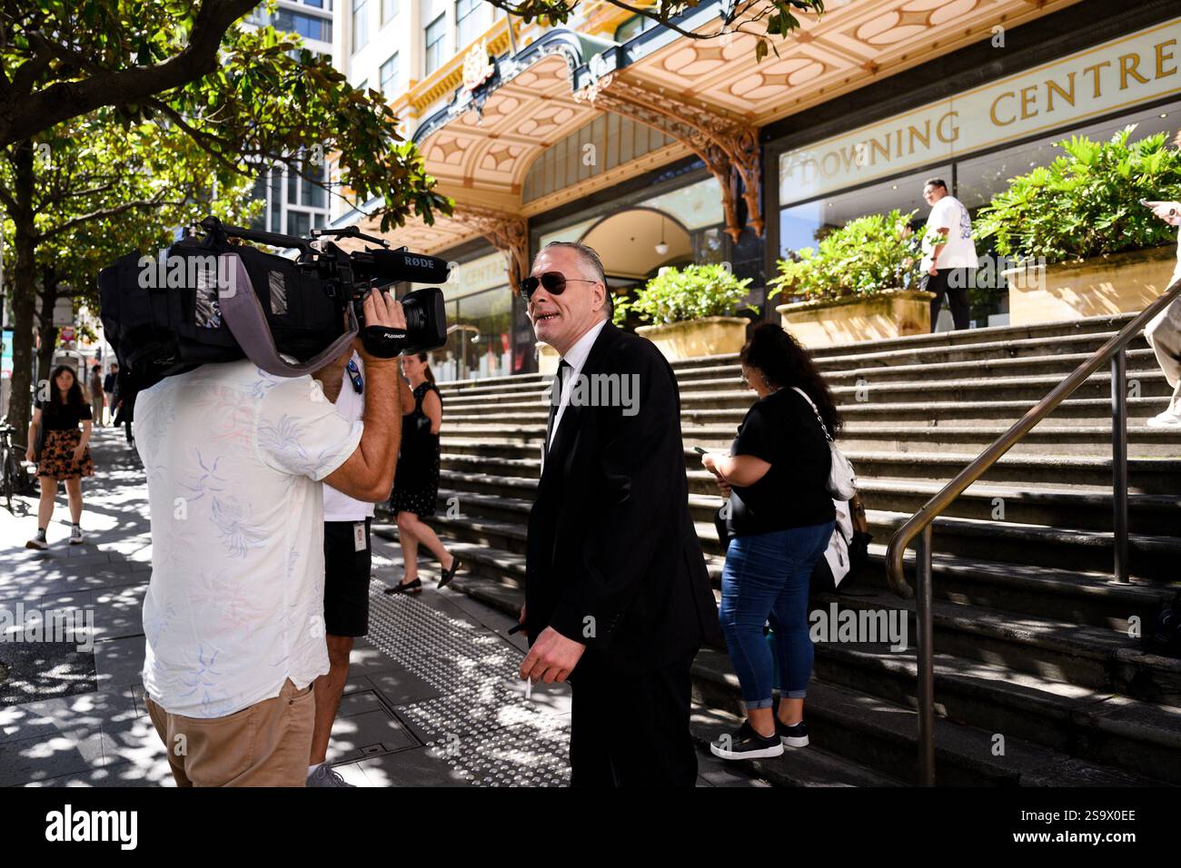 Sydney, Australia. 28th Jan, 2025. David Ancans walks out of the ...