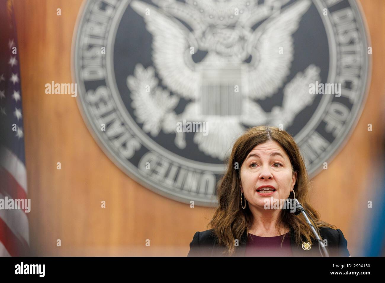 Flint, Michigan, USA. 27th Jan, 2025. U.S. Rep. KRISTEN MCDONALD RIVET ...