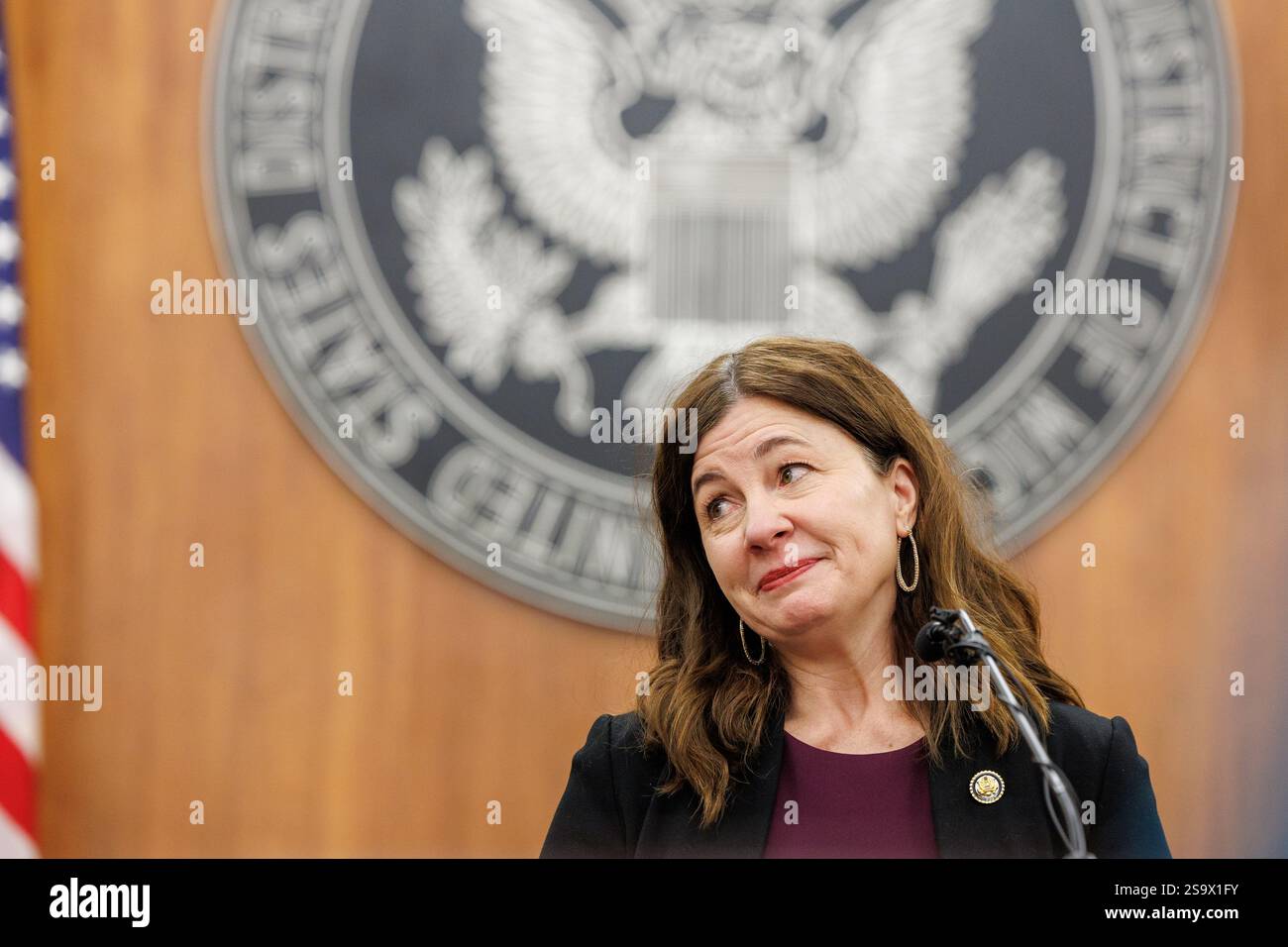 Flint, USA. 27th Jan, 2025. U.S. Rep. Kristen McDonald Rivet, D-Bay ...