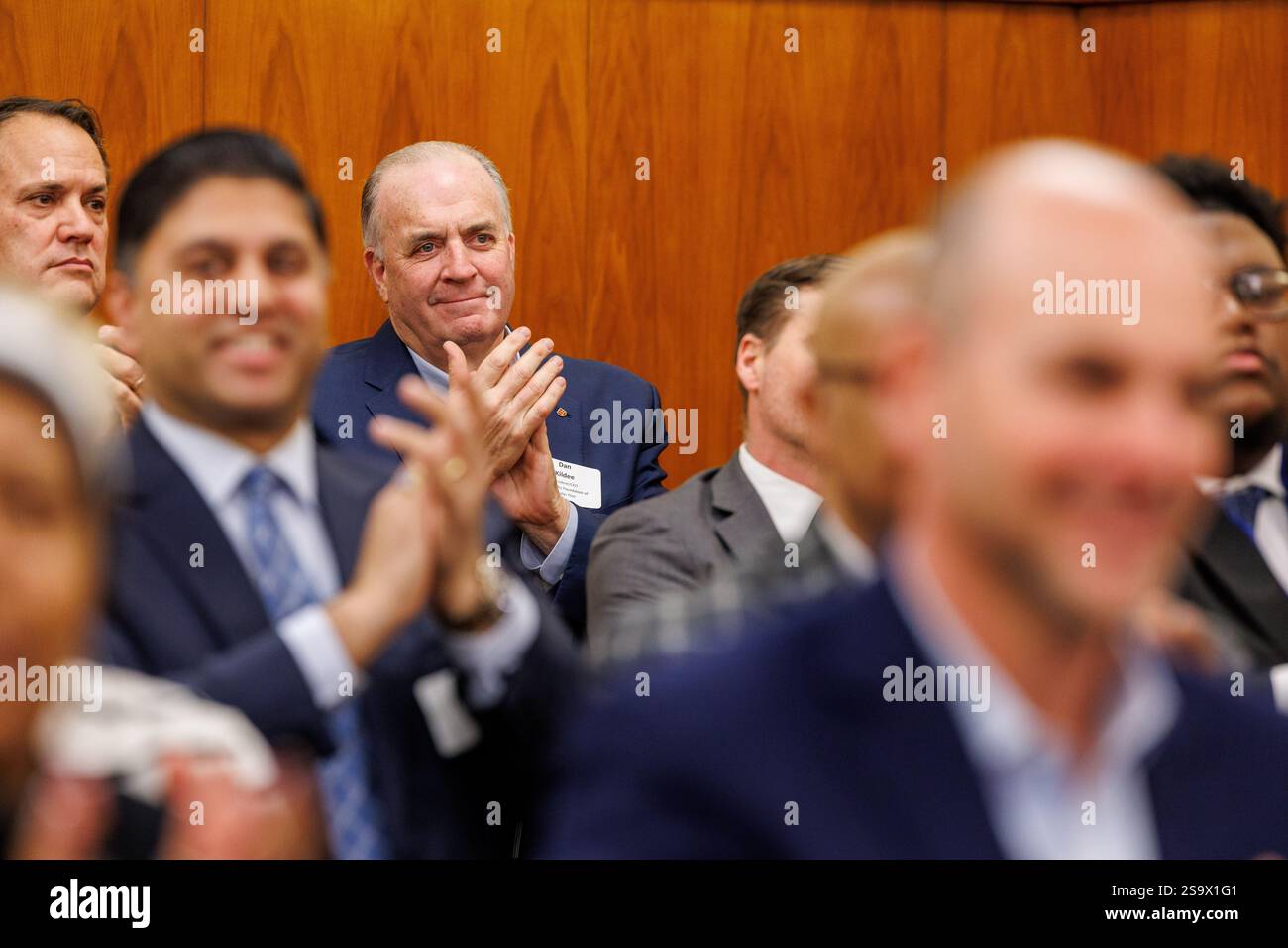 Flint, USA. 27th Jan, 2025. Former U.S. Rep. Dan Kildee, D-Flint ...