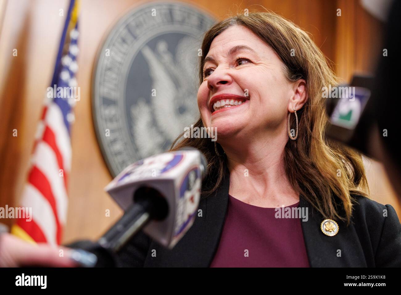 Flint, USA. 27th Jan, 2025. U.S. Rep. Kristen McDonald Rivet, D-Bay ...