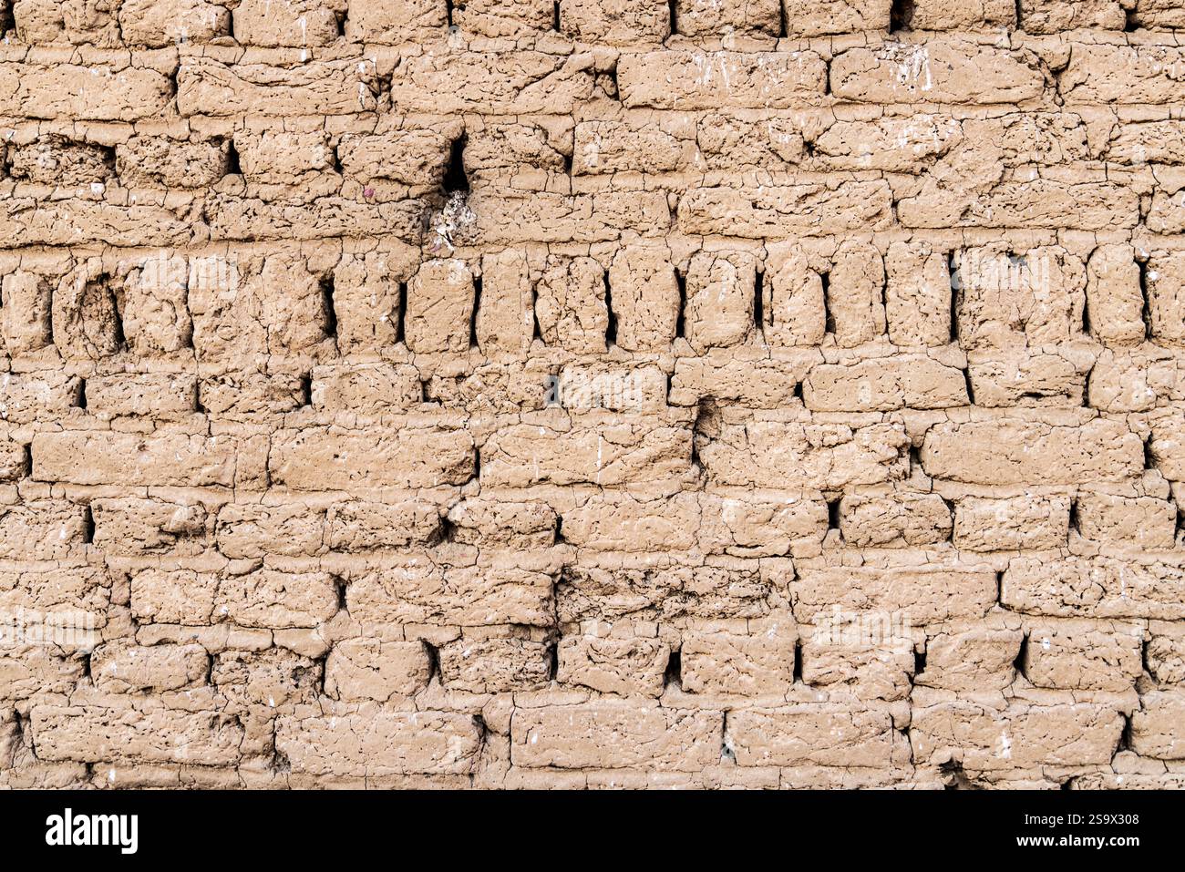Abu Simbel, Aswan, Egypt. Eroded mud brick wall Stock Photo - Alamy