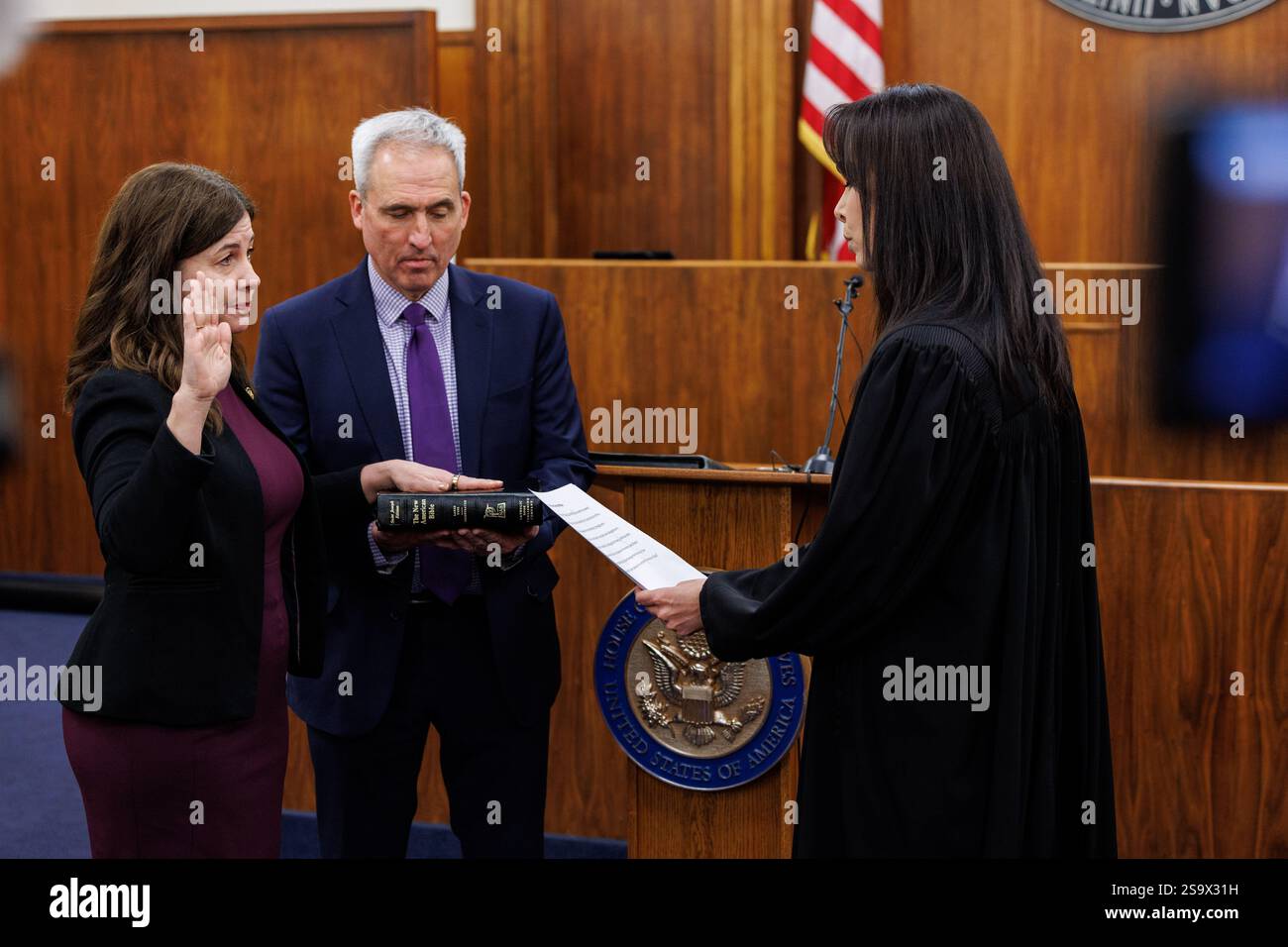 Flint, USA. 27th Jan, 2025. U.S. Rep. Kristen McDonald Rivet, D-Bay ...