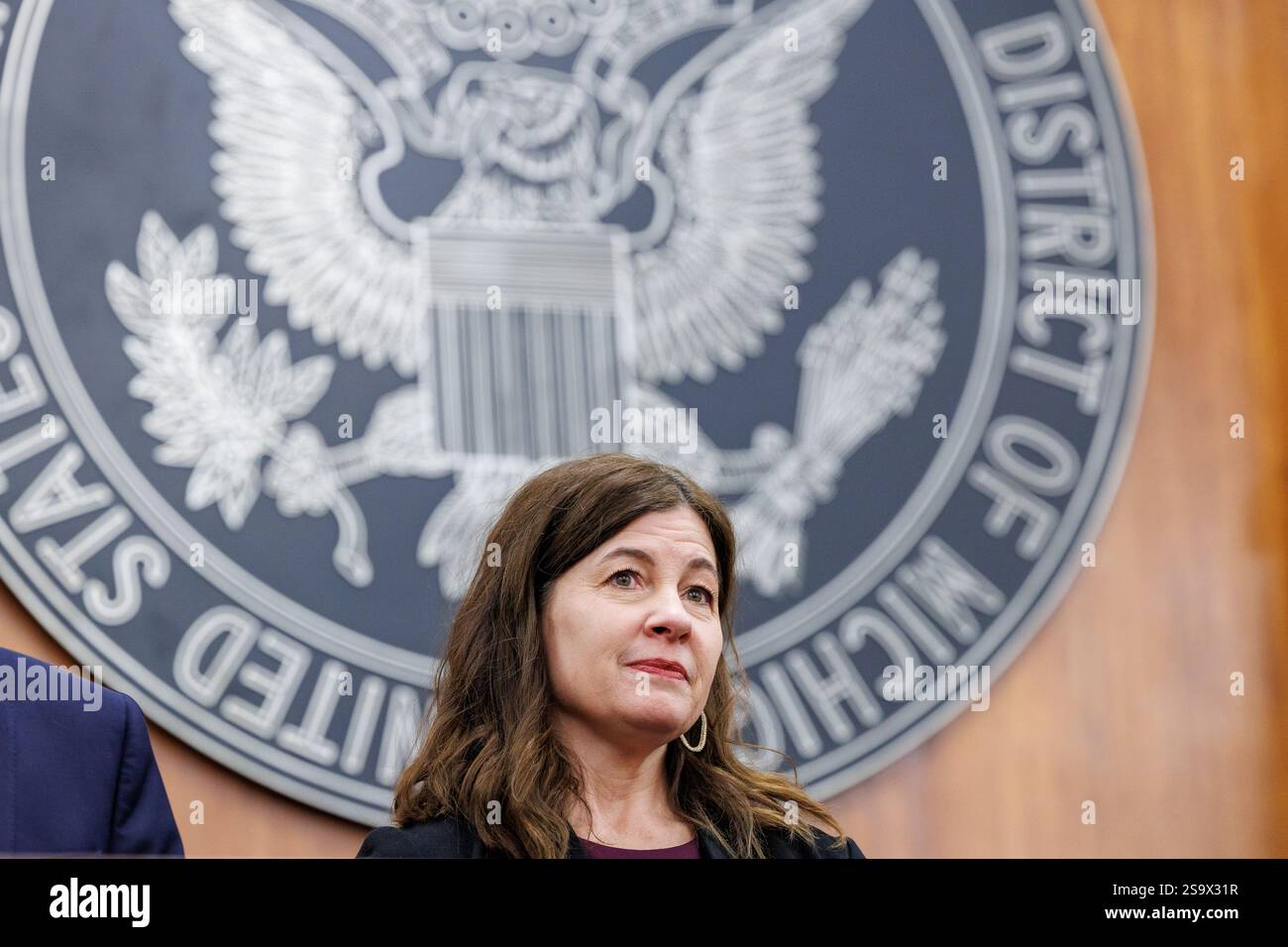 Flint, USA. 27th Jan, 2025. U.S. Rep. Kristen McDonald Rivet, D-Bay ...