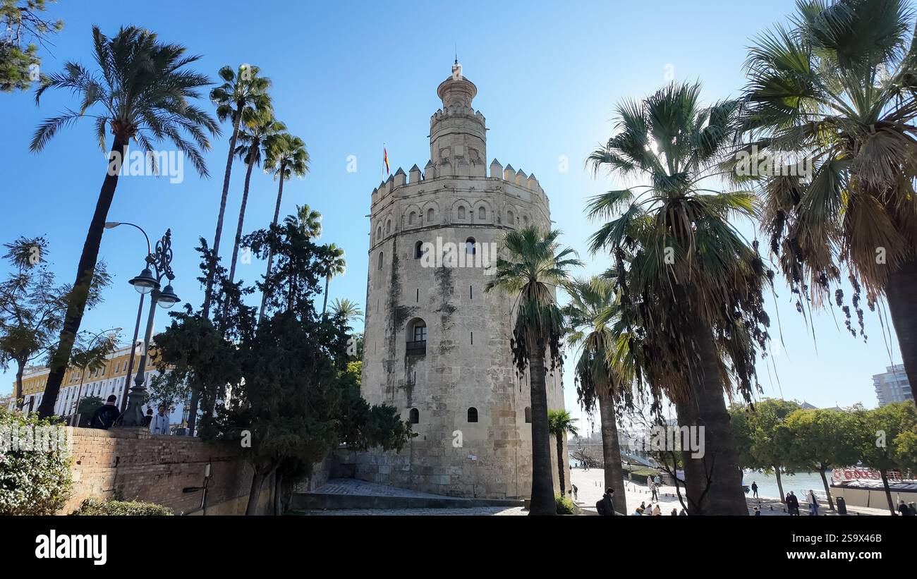 Torre del Oro, or the Golden Tower, is a historic military watchtower ...