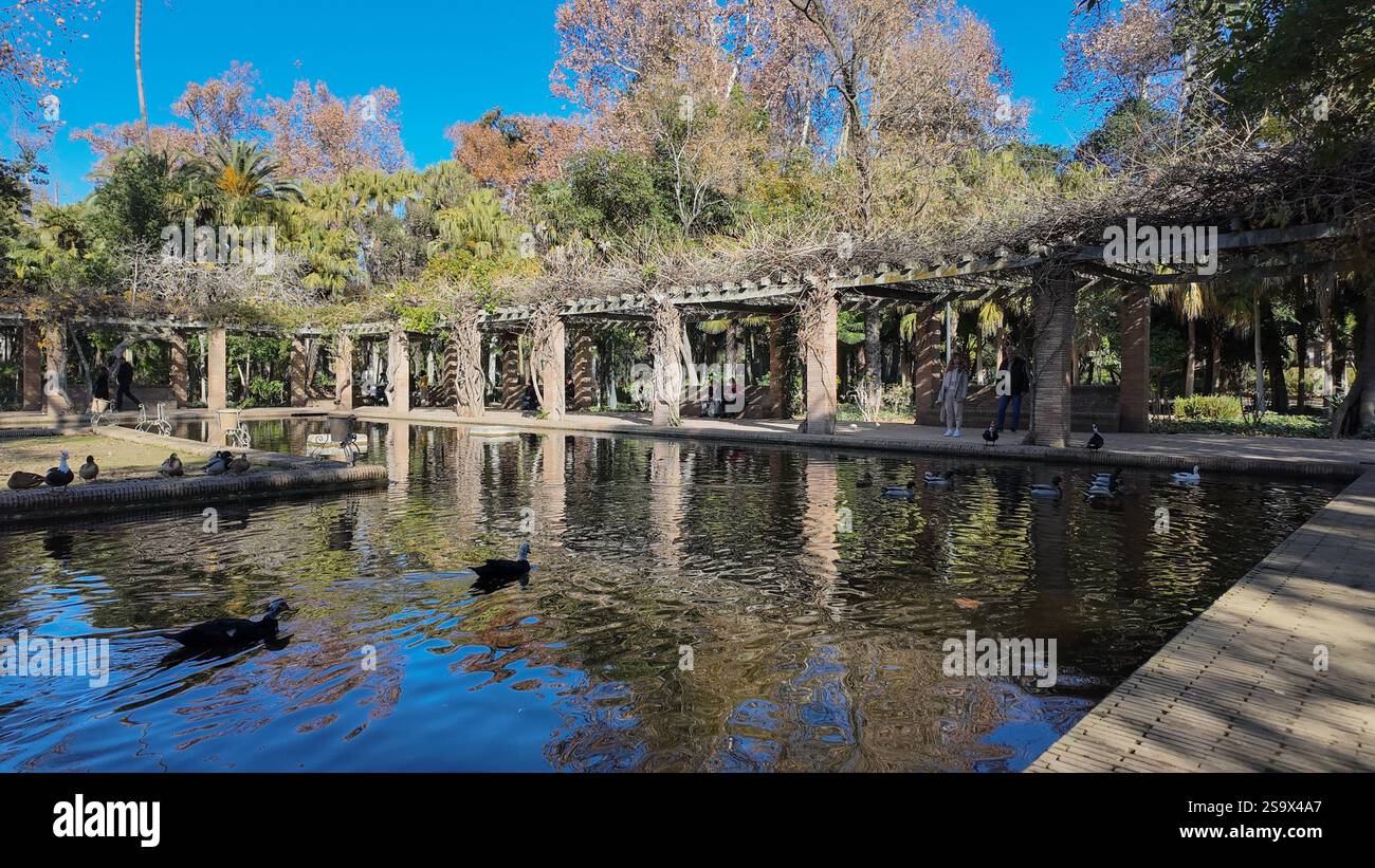 Estanque de los Lotos is a serene rectangular pond in Parque de María ...