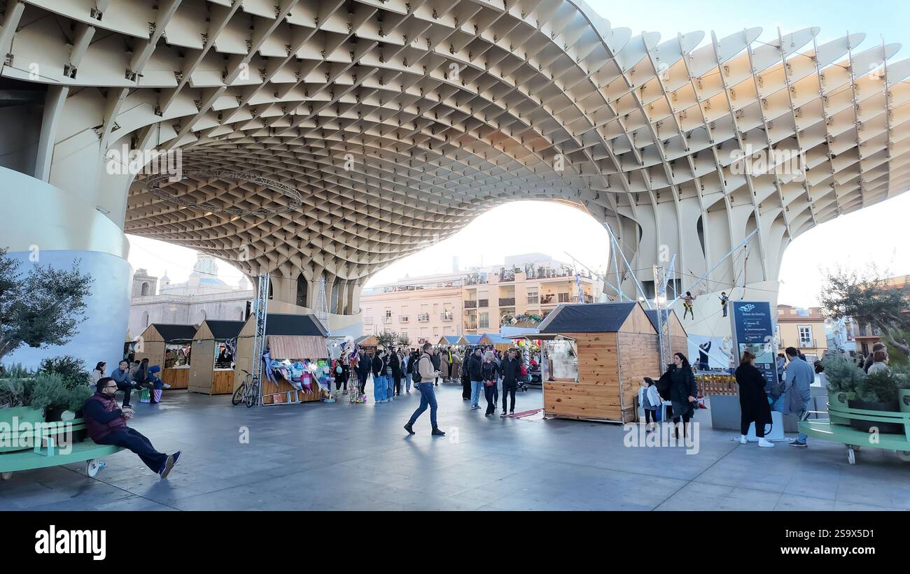 The Setas de Sevilla, also known as Metropol Parasol, is a large ...