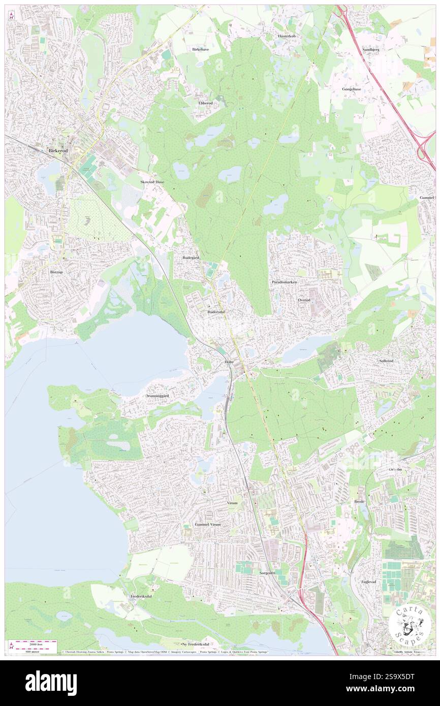Rudersdal map hi-res stock photography and images - Alamy