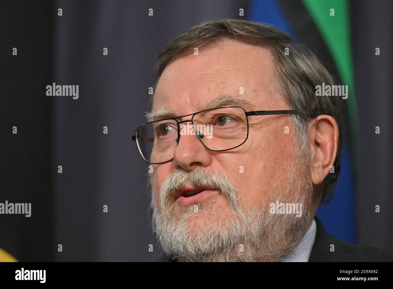 Canberra, Australia. 28th Jan, 2025. Minister for Industry Ed Husic and ...