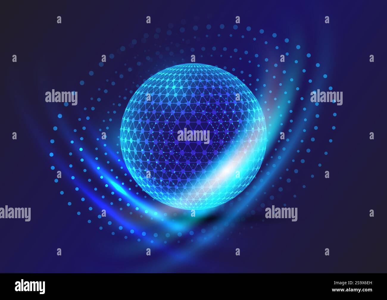 Abstract background with quantum lightning aura, stock vector Stock ...