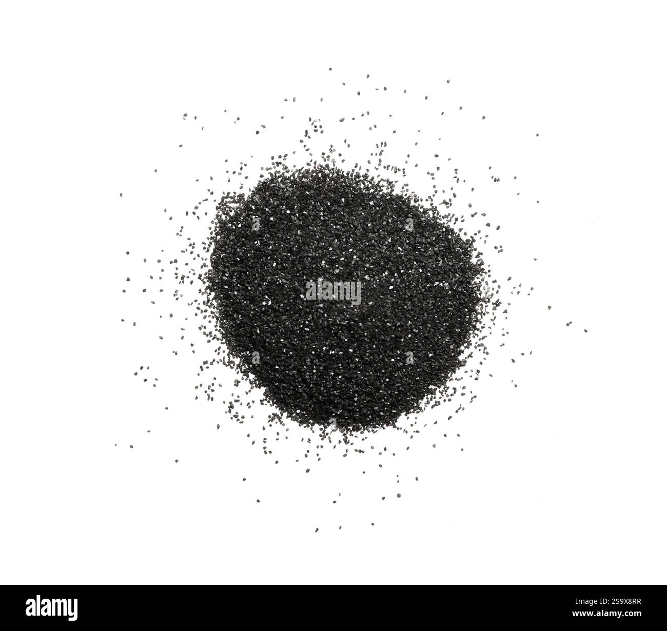 Sandy beach for black background Cut Out Stock Images & Pictures - Alamy