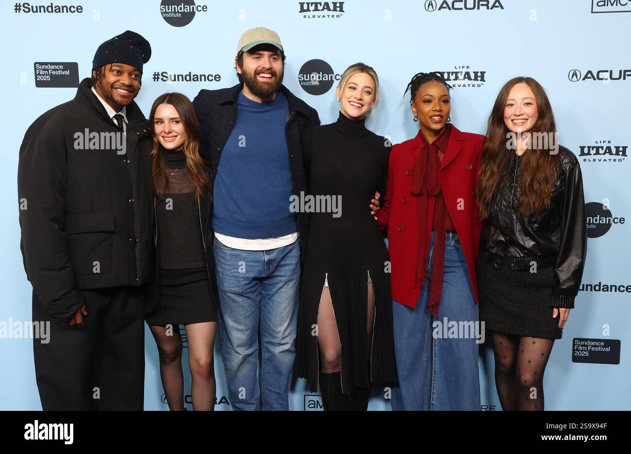 Park City, USA. 26th Jan, 2025. Christopher Meyer, Addison Timlin ...