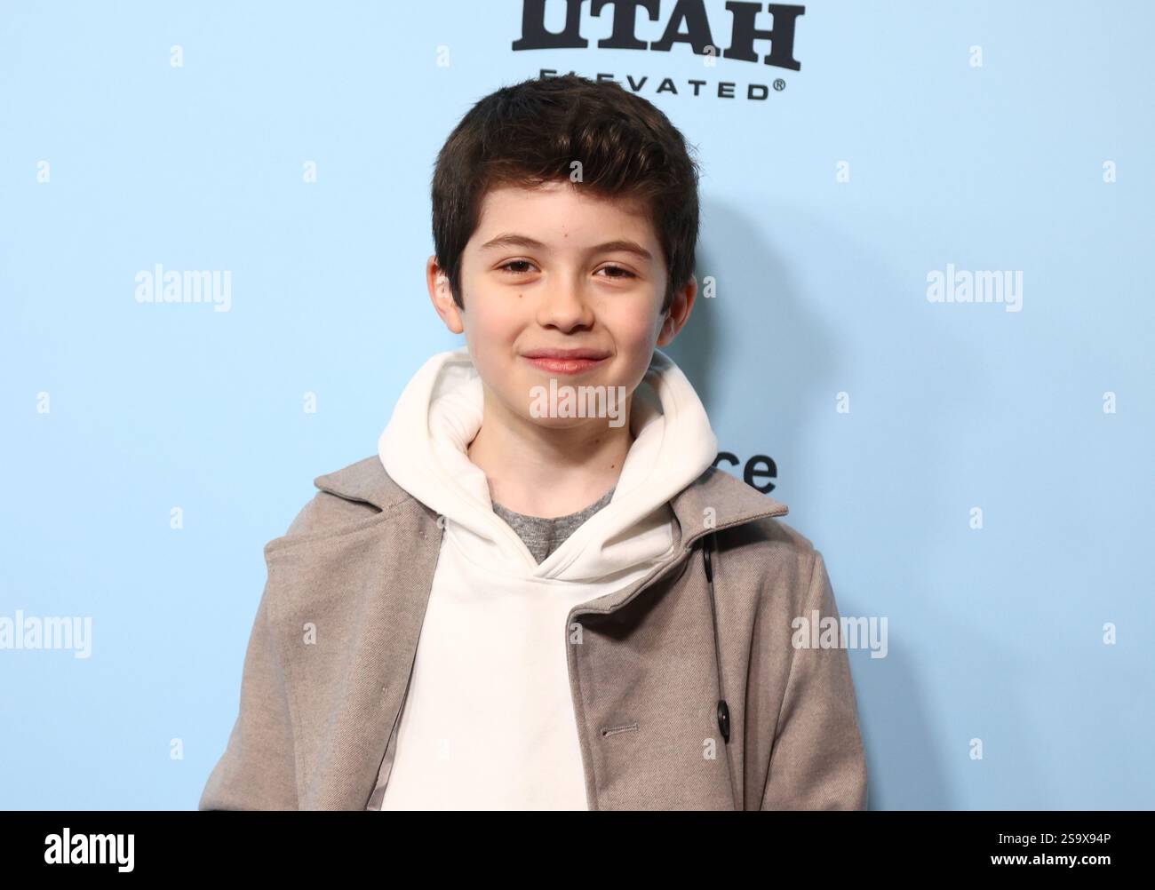 Park City, USA. 26th Jan, 2025. Asher Alexander arriving to the “Hal and Harper” premiere during ...