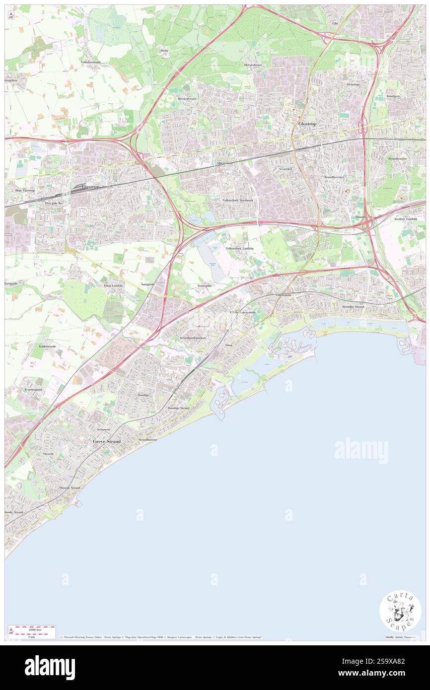 Ishoj map hi-res stock photography and images - Alamy