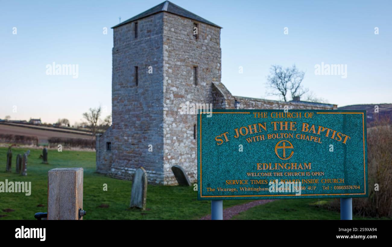 St John the Baptist is a mediaeval (11th century) church in Edlingham ...