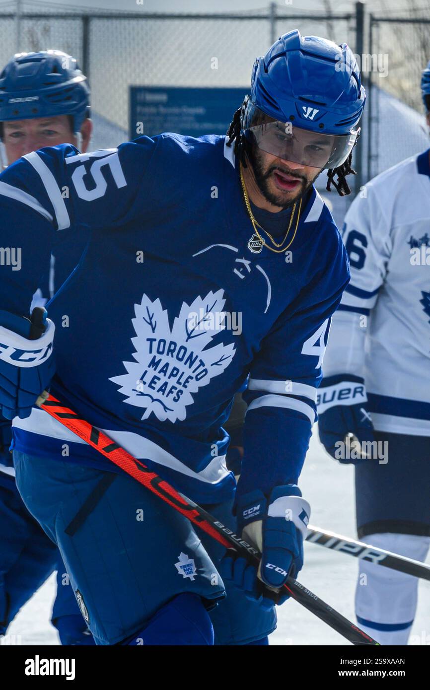 Toronto, ON, Canada – January 26, 2025: Toronto Maple Leafs Alumni #45 ...