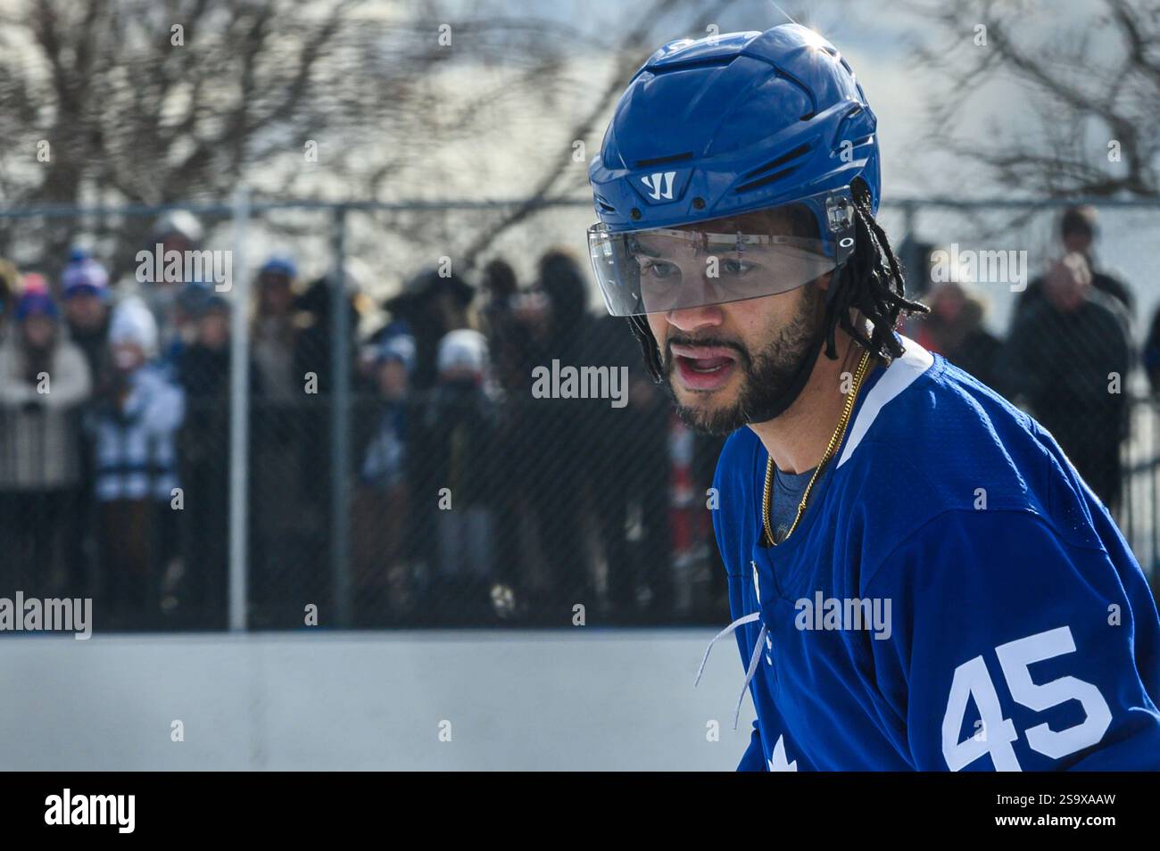 Toronto, ON, Canada – January 26, 2025: Toronto Maple Leafs Alumni #45 ...