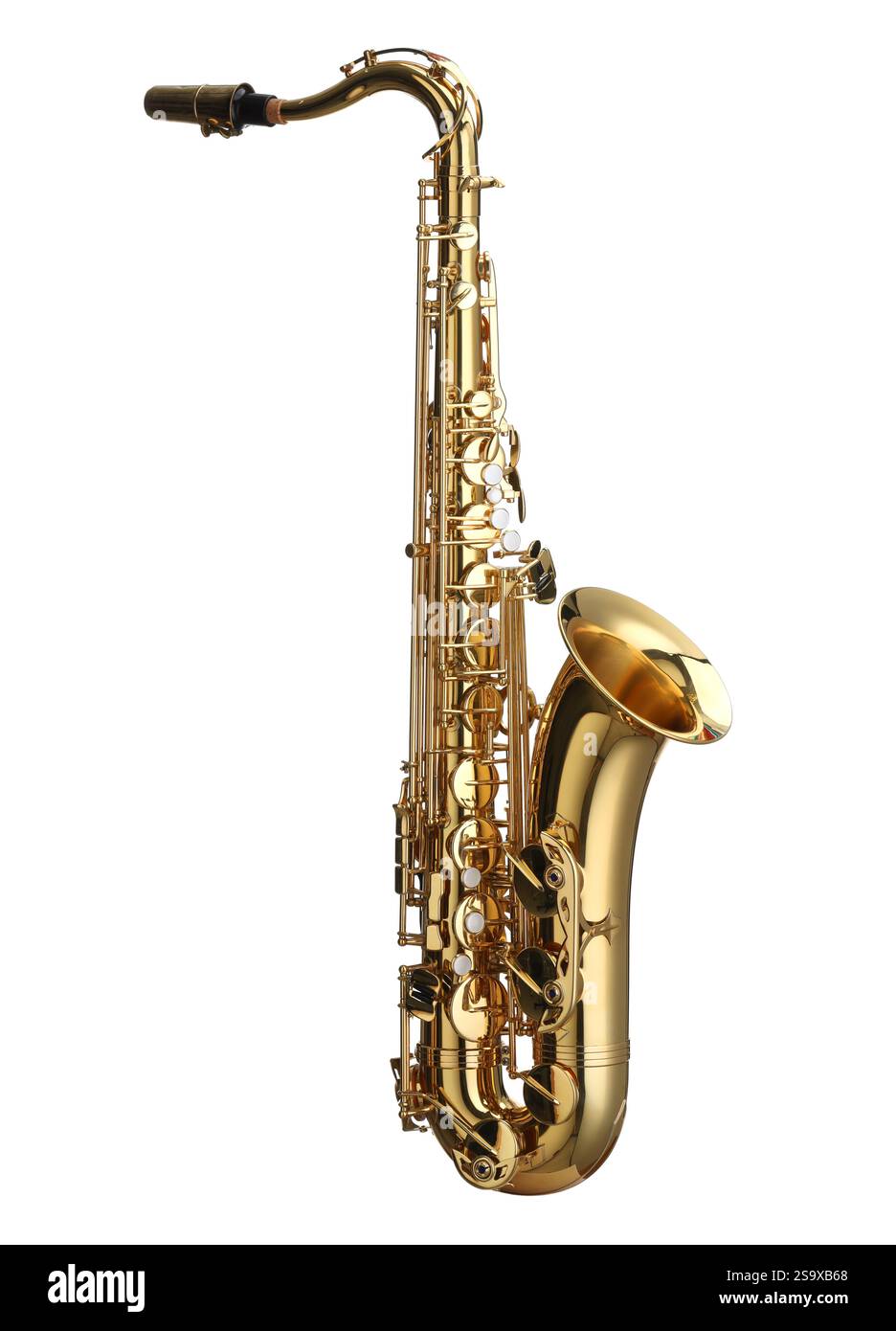 Jazz. One beautiful saxophone isolated on white Stock Photo - Alamy
