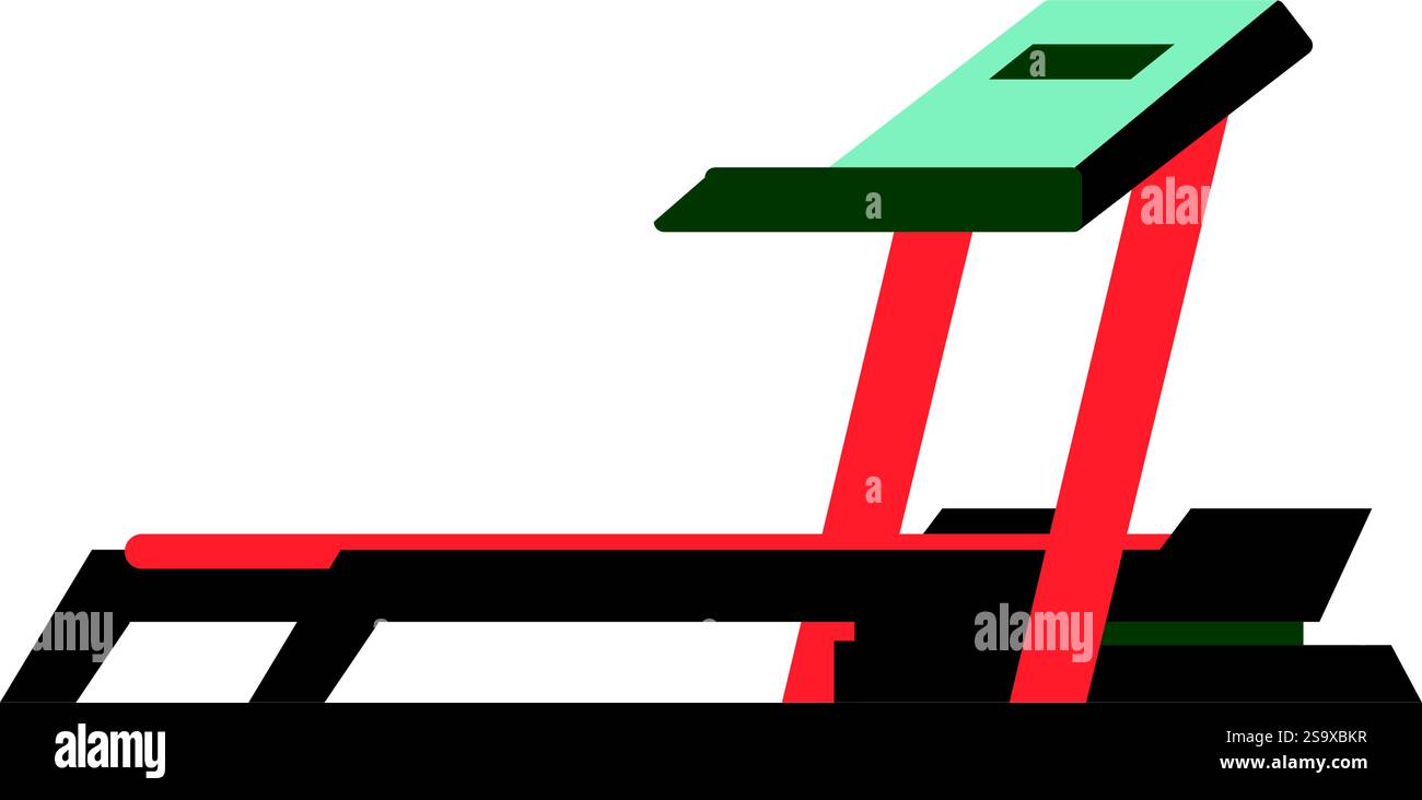 Professional gym treadmill vector illustration Stock Vector Image & Art ...