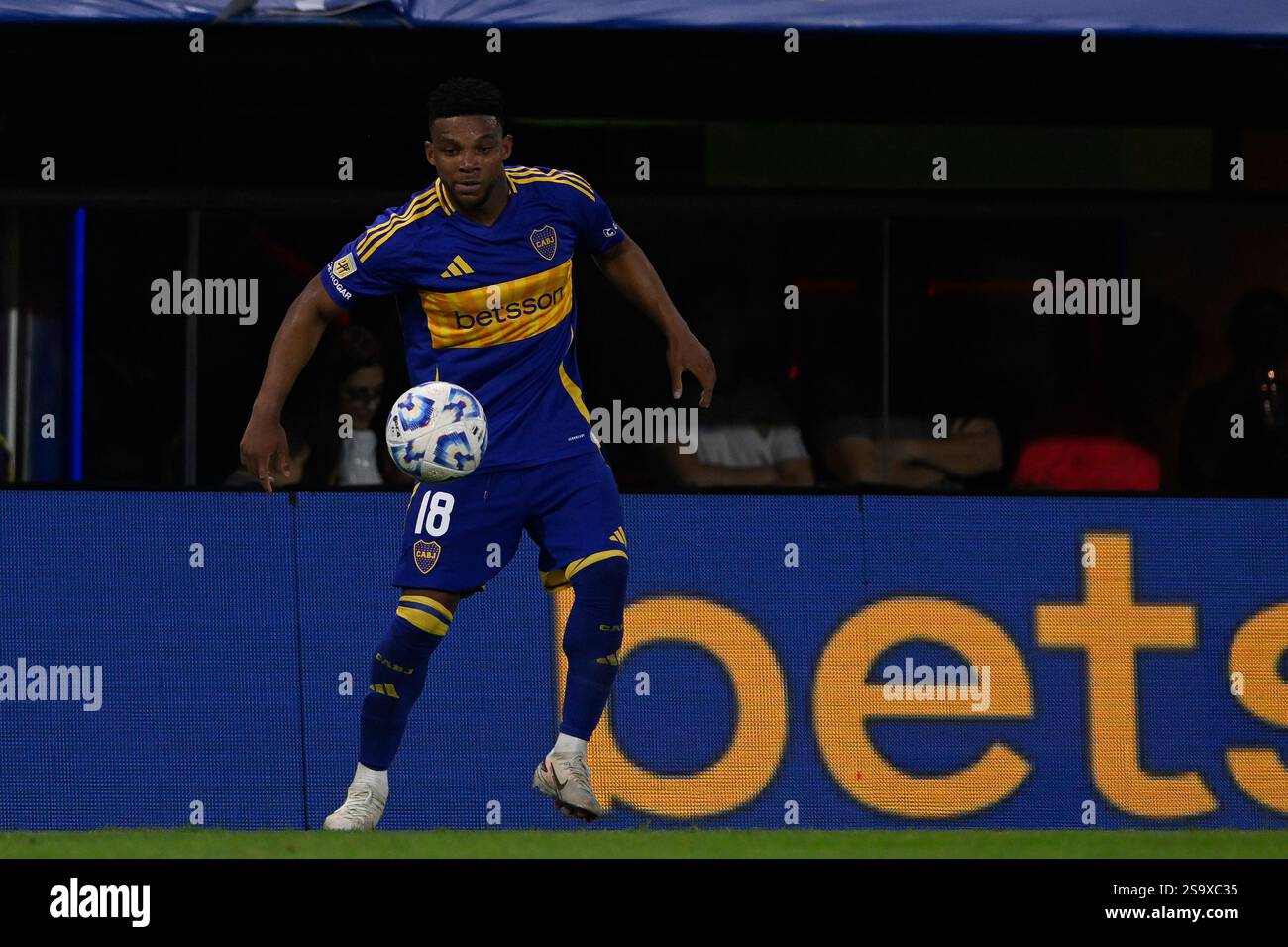BUENOS AIRES, ARGENTINA - JANUARY 26: Frank Fabra of Boca Juniors ...