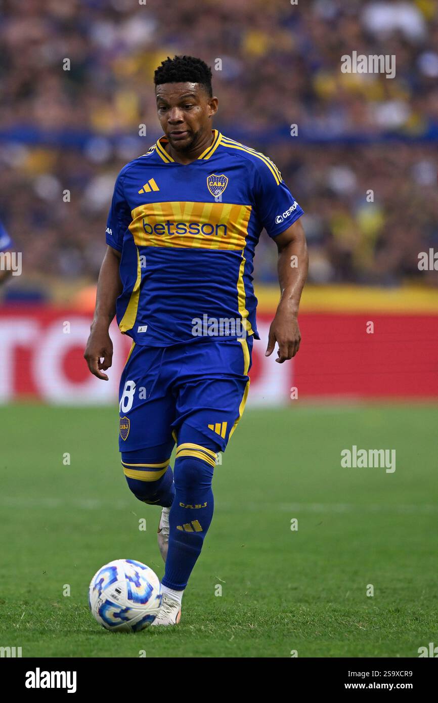 BUENOS AIRES, ARGENTINA - JANUARY 26: Frank Fabra of Boca Juniors ...