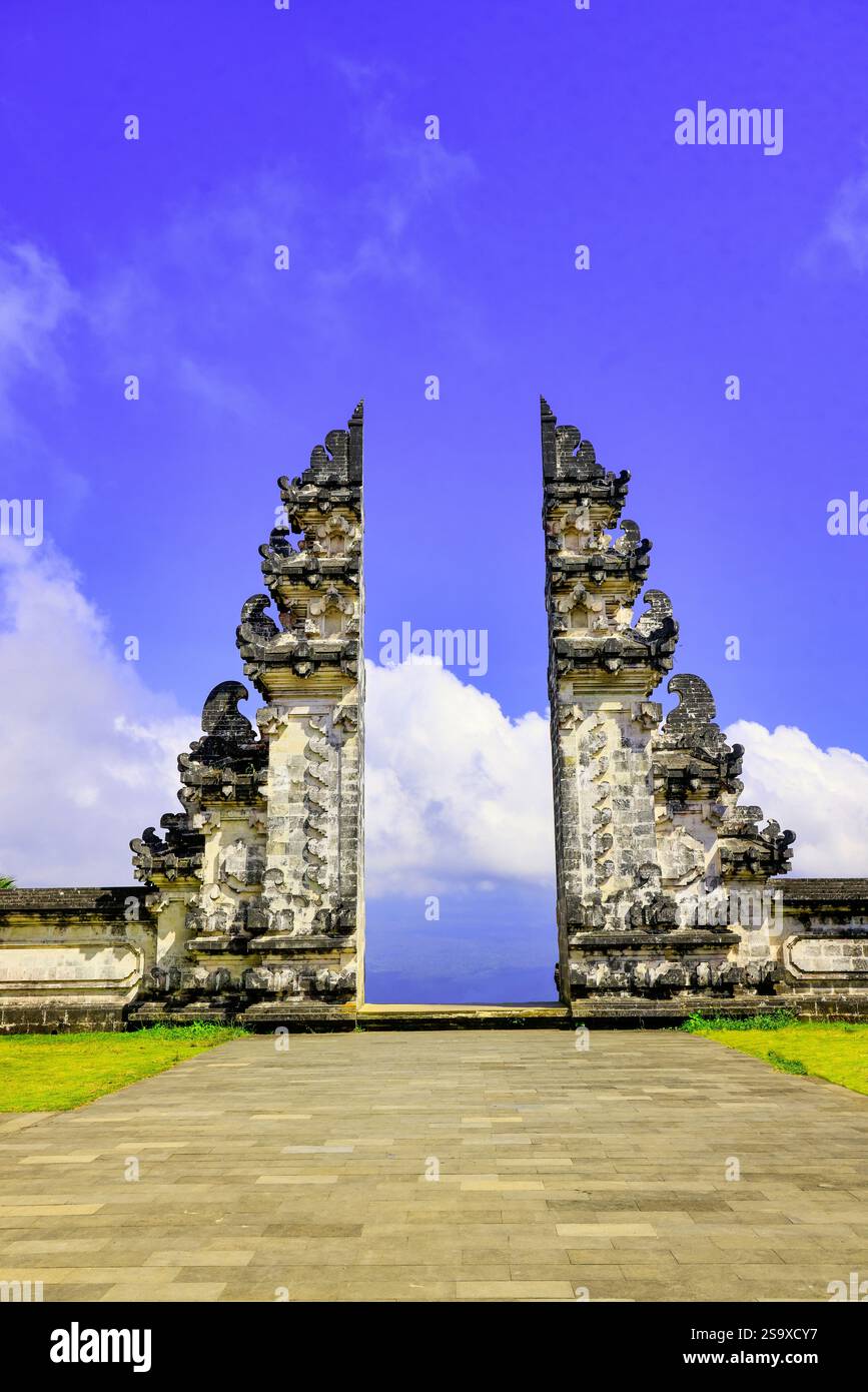 Munificent grounds of Heaven's Gate with seven temples overlooking Bali ...
