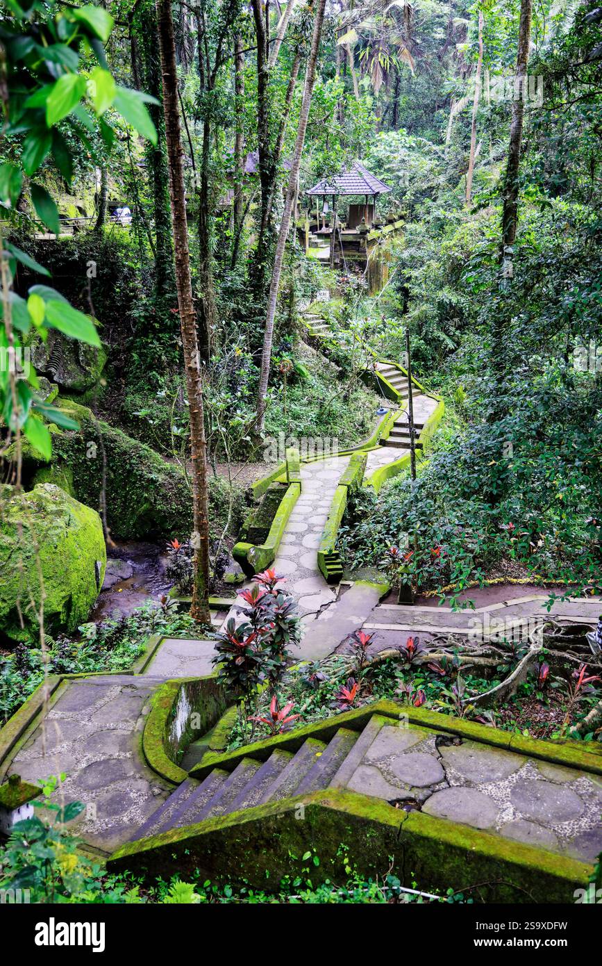 Munificent grounds of the Saraswati Temple with healing waters and ...